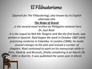 El filibusterismo (BUOD) by Rhean Cabaña | PPTX