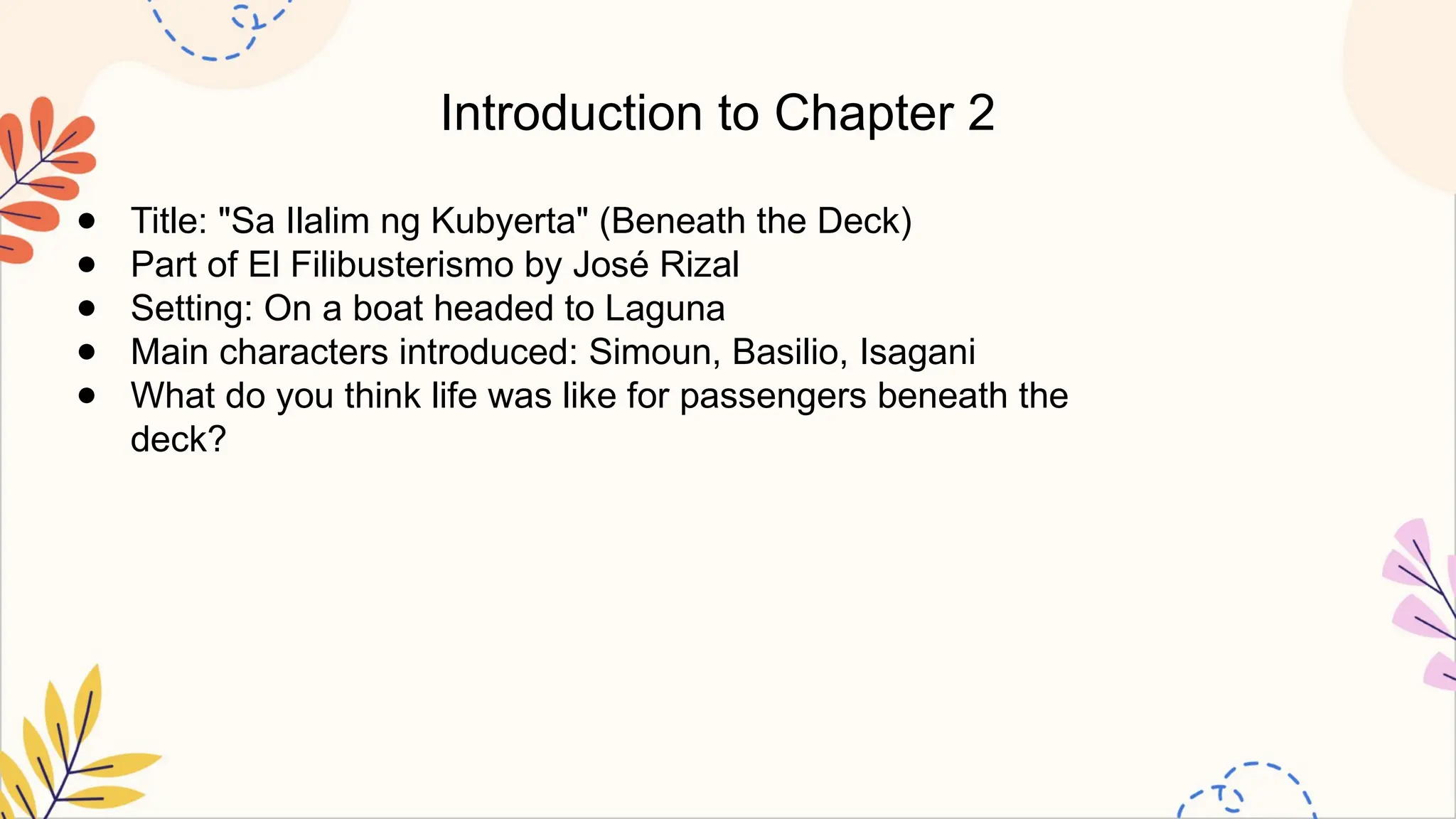 El Filibusterismo Chapter 2 Beneath the Deck.pptx