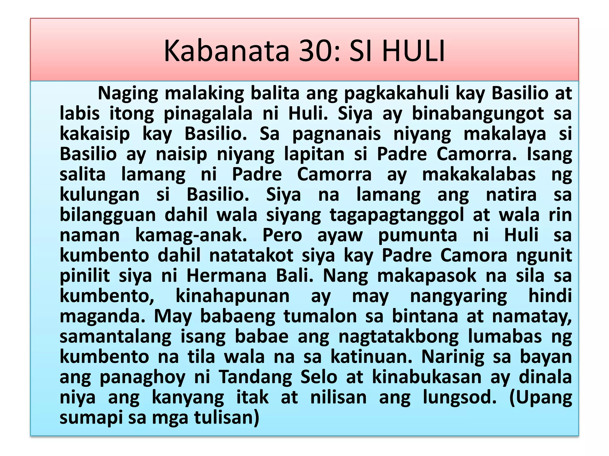 El filibusterismo kab 21 30 | PPTX