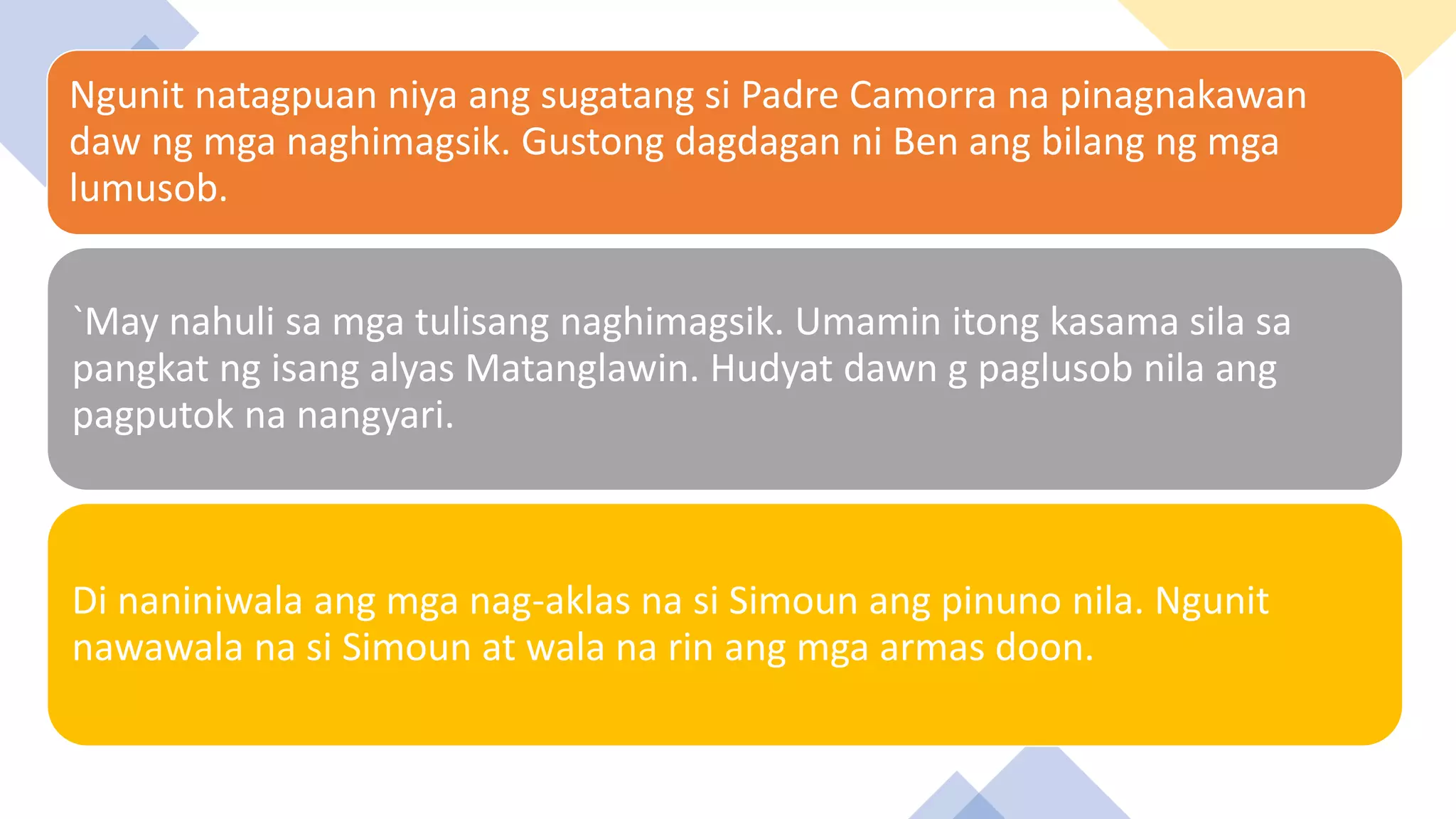 El filibusterismo kabanata 33 39 | PPTX