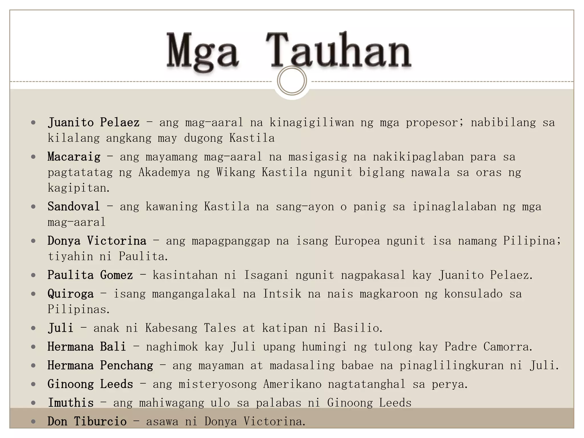 El filibusterismo report | PPTX