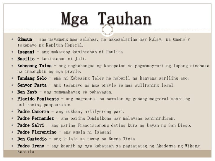 El filibusterismo tagalog summary - icero