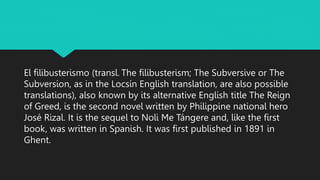 El filibusterismo rizAL REFERENCES.pptx