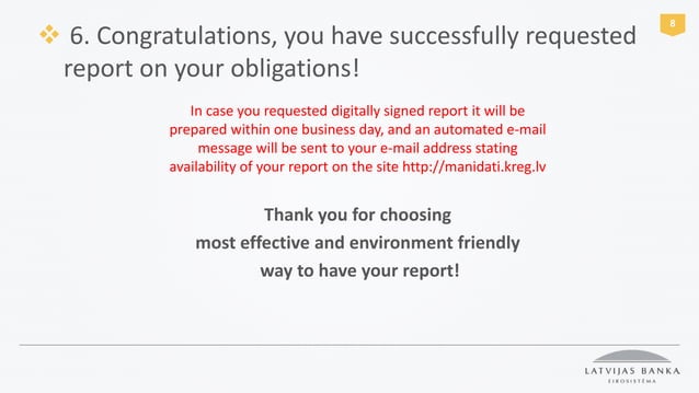 Information from the Credit Register for natural persons | PPT