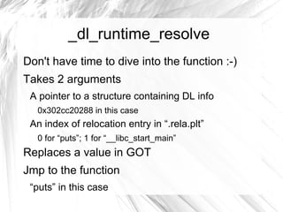 Runtime Symbol Resolution | PPT