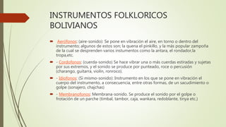 El folklor boliviano | PPTX