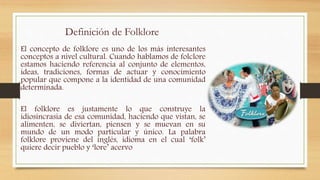 El folklore | PPTX