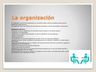 El foro | PPTX