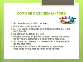El foro | PPTX
