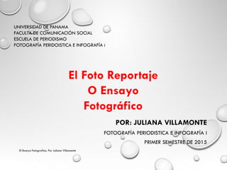 El Foto Reportaje o Ensayo Fotográfico | PDF