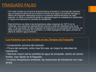 El fraguado | PPTX
