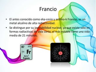 El francio | PPTX