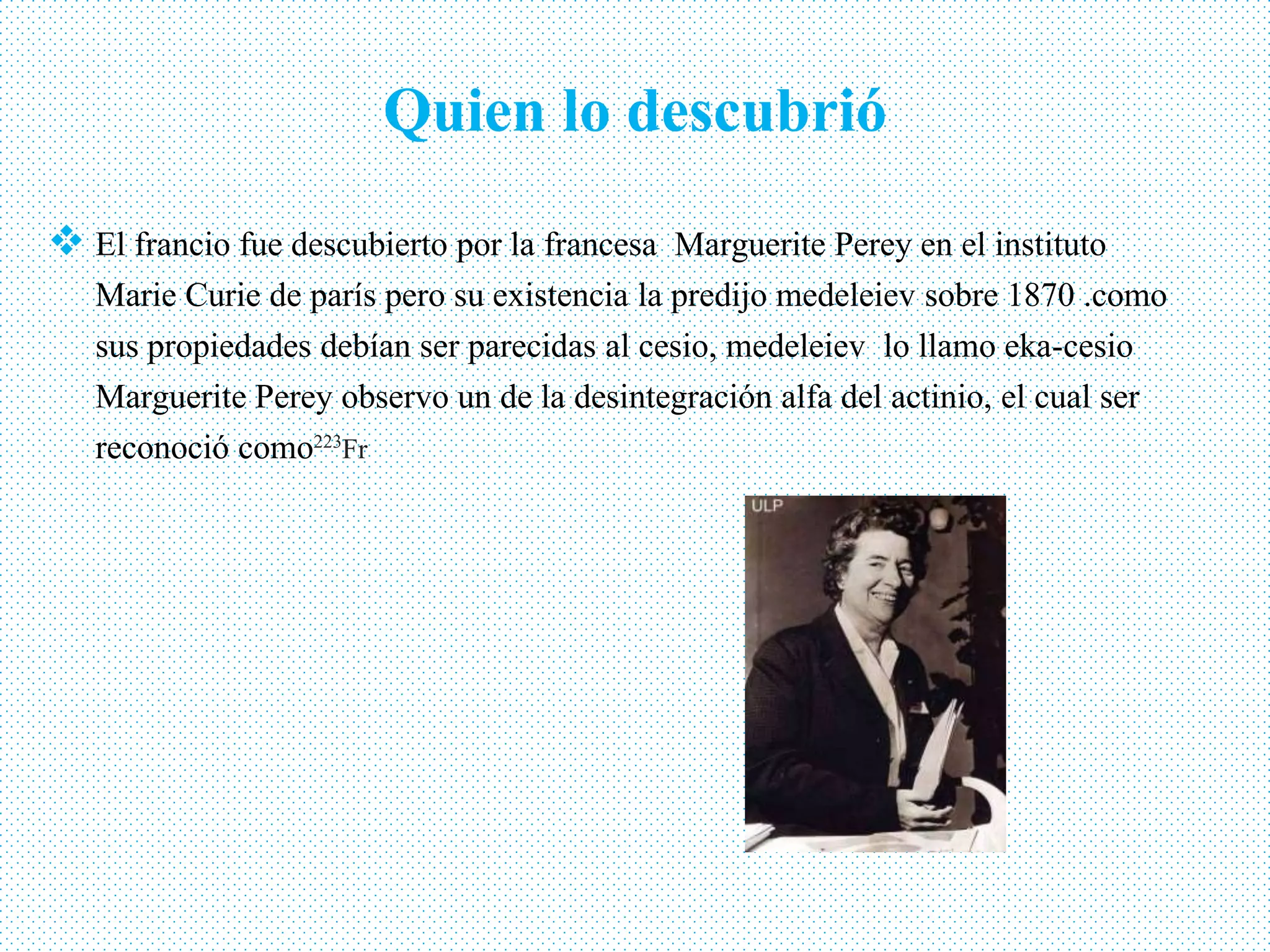 El francio elemento quimico | PPTX