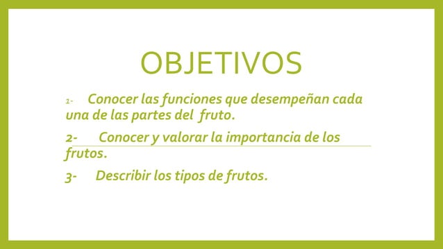 El fruto | PPT