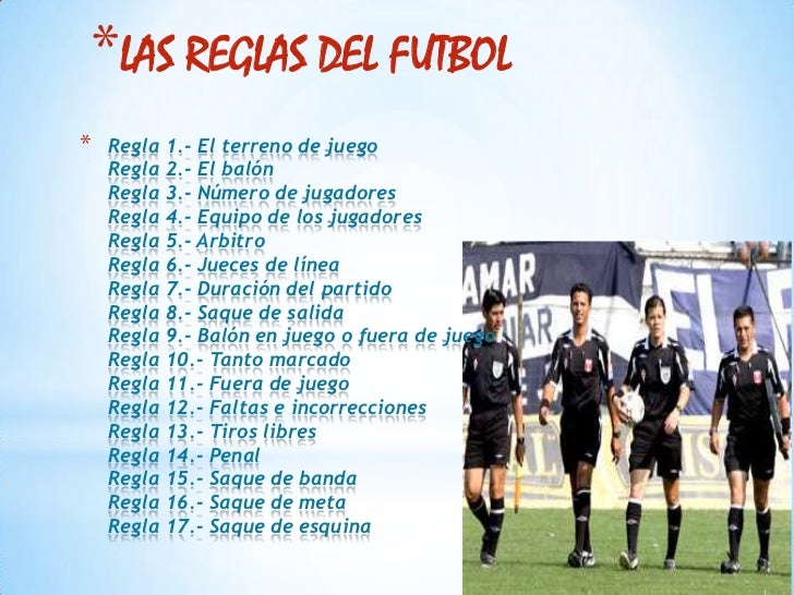 Reglas Del Futbol
