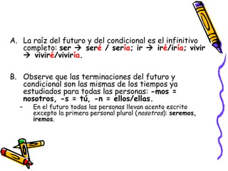 El futuro y el condicional 1 | PPT