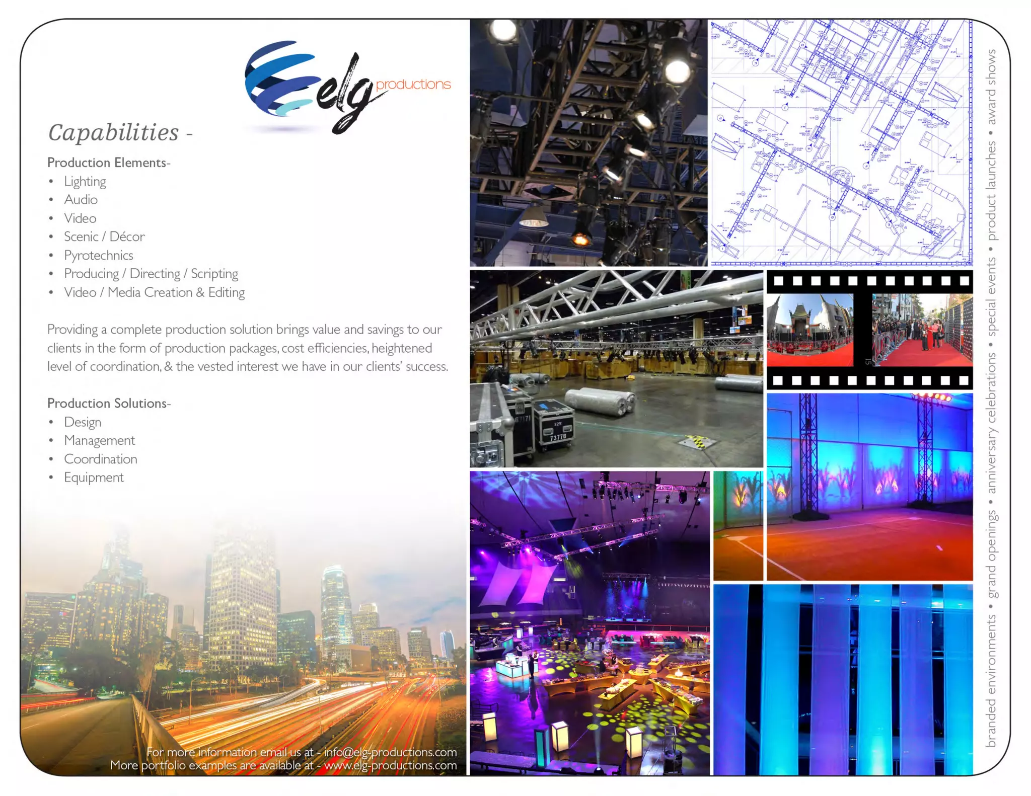 ELG Productions Overview | PDF