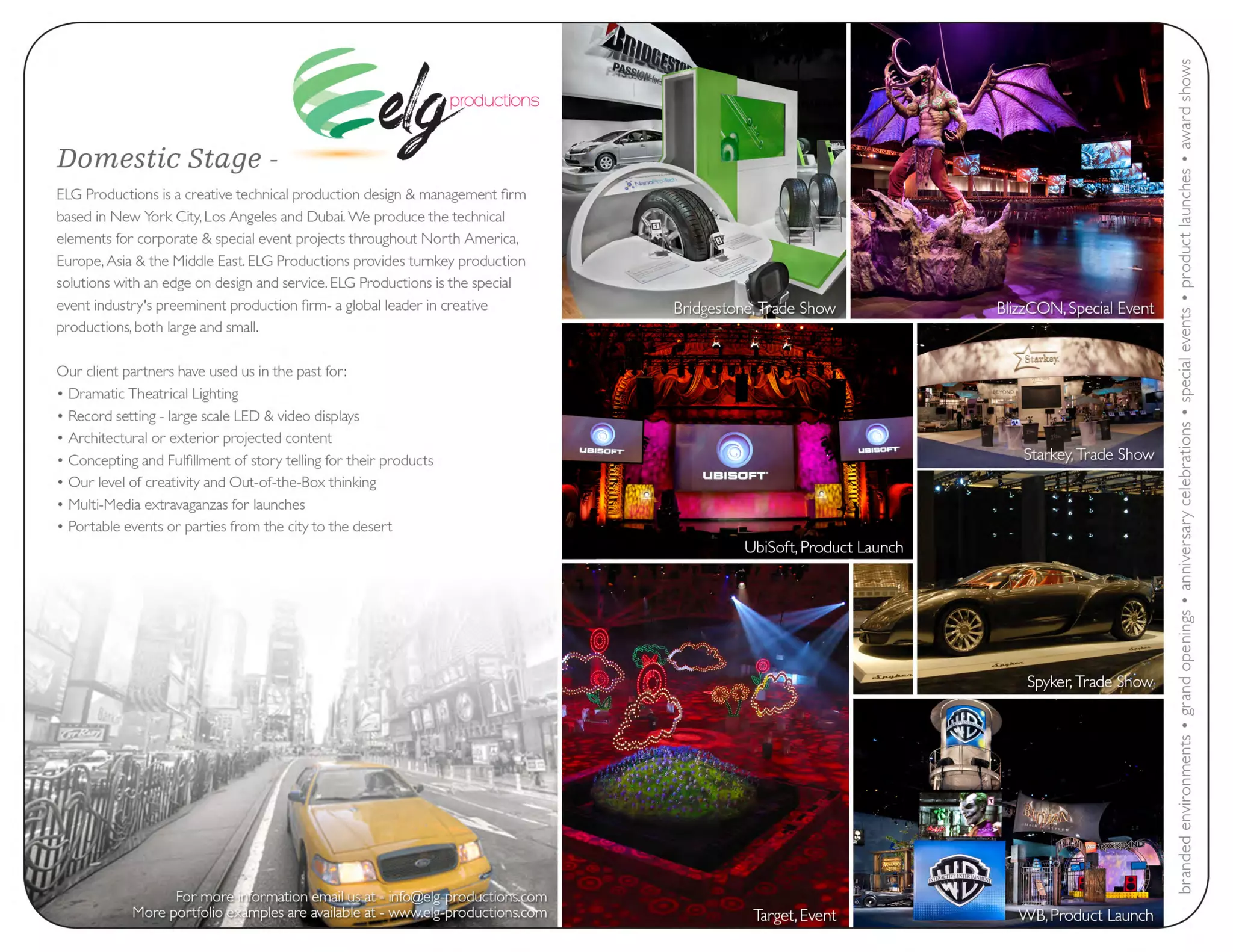 ELG Productions Overview | PDF