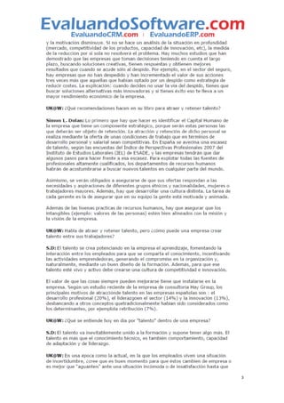 El galimatias de la gestión de talento en épocas de crisis | PDF