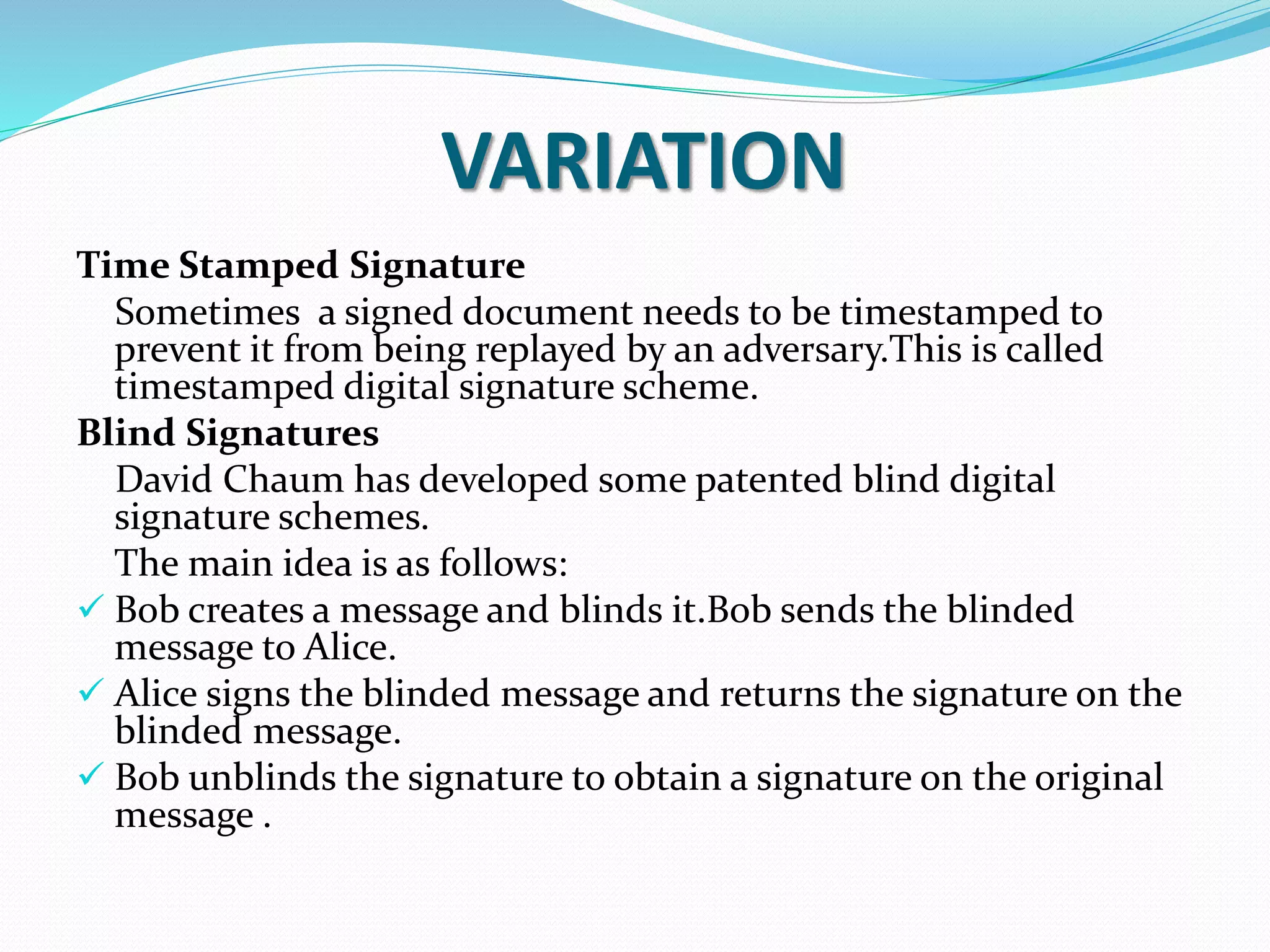 Elgamal & schnorr digital signature scheme copy | PPTX