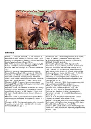 El ganado criollo colombiano costeño con cuernos | PDF