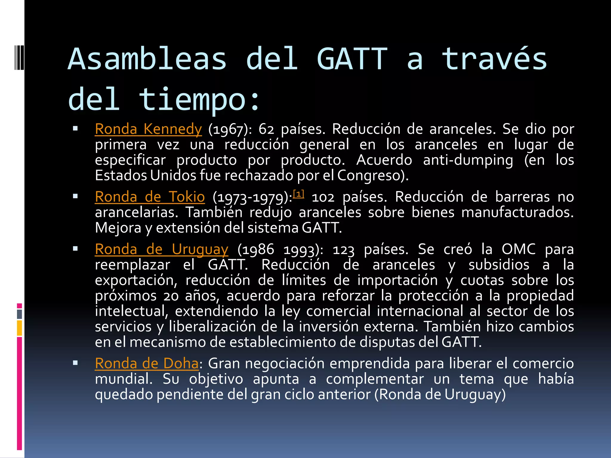 El gatt y su evolucion hacia la omc | PPT