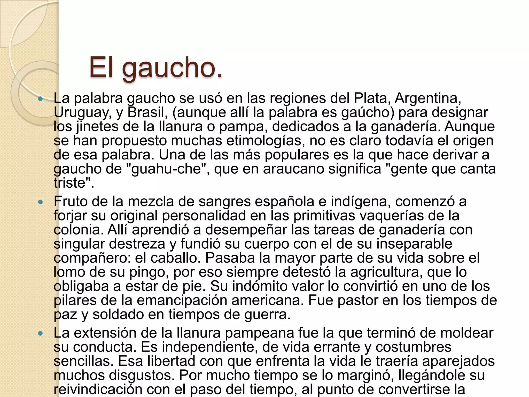 El Gaucho | PPTX