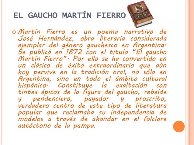 El gaucho martín fierro- Introducción