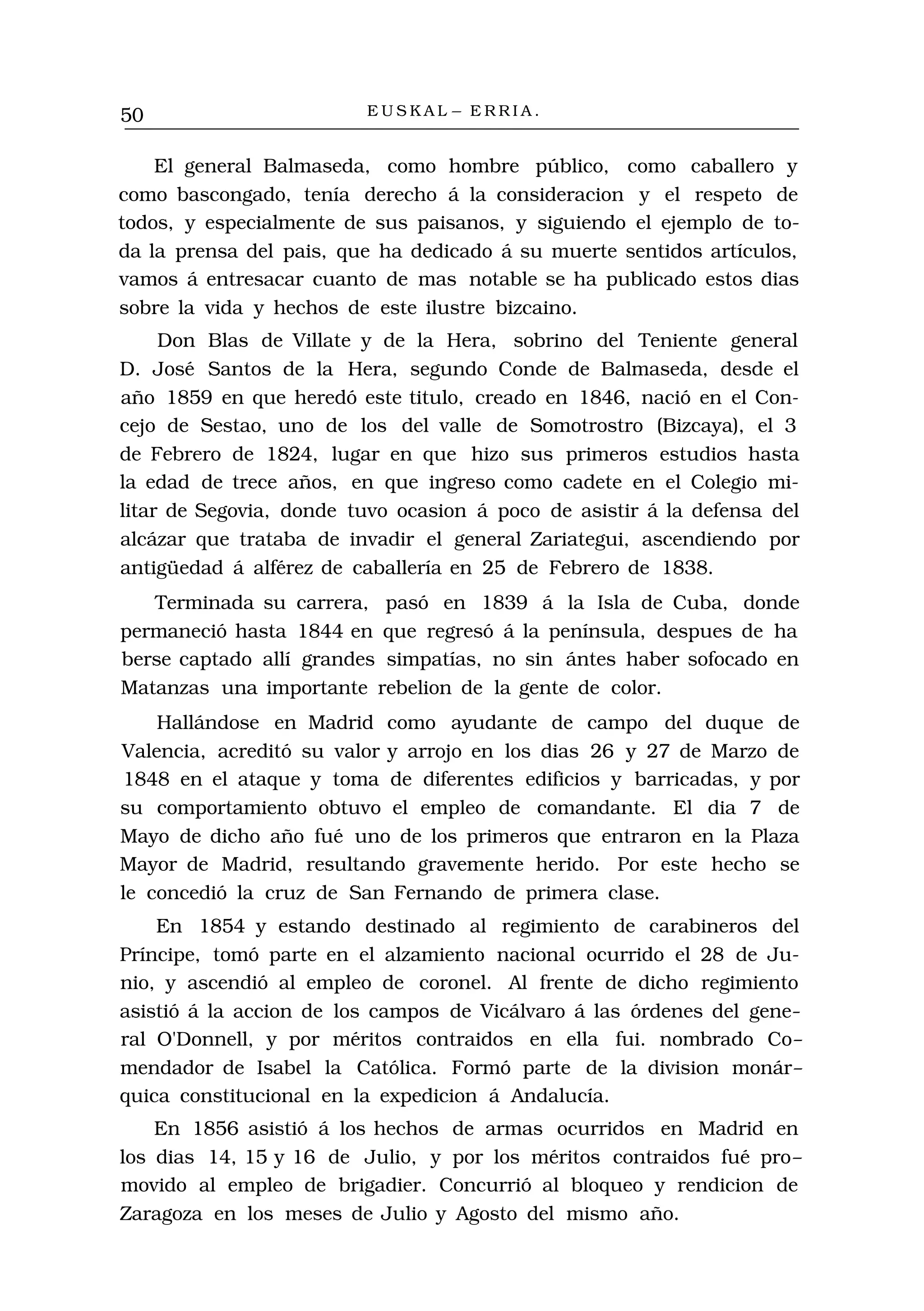 El General Conde de Balmaseda. | PDF