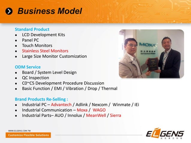 Elgens product profile 20171003 | PPT