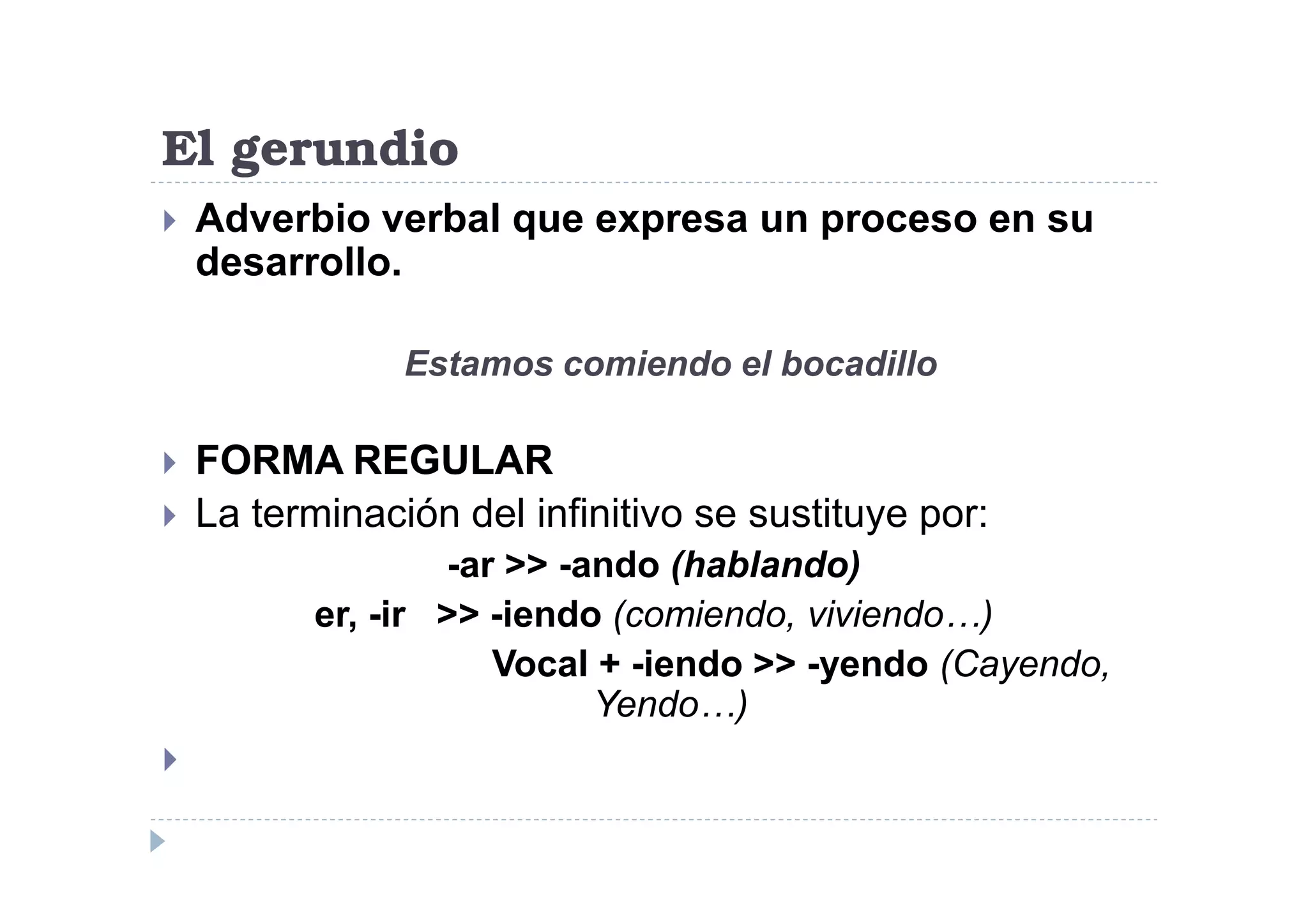 El gerundio | PDF
