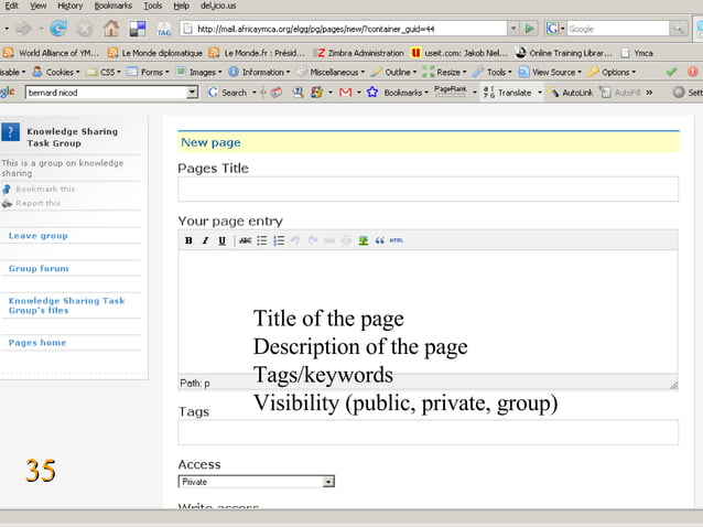Elgg Tutorial - Brief overview | PPT
