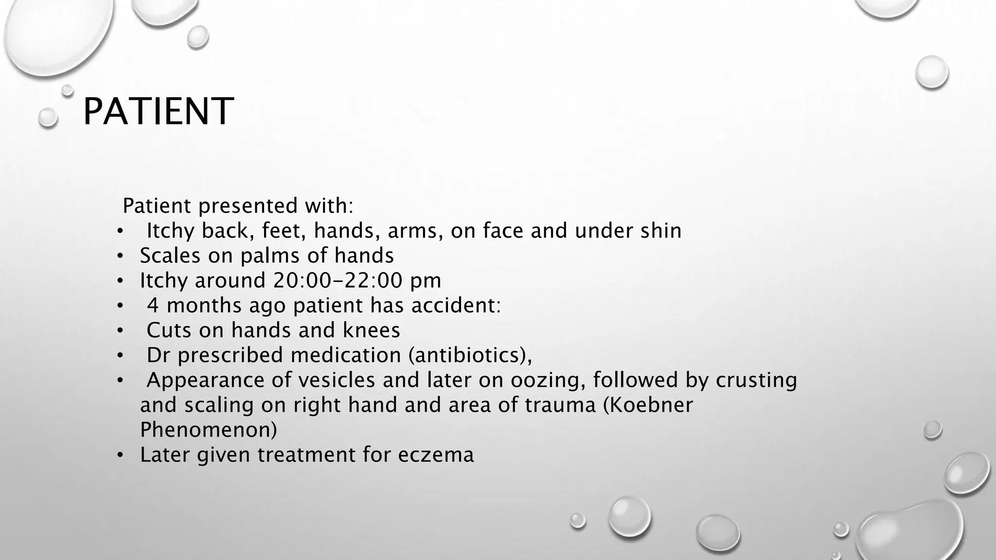 ECZEMA - dermatology case presentation | PPTX
