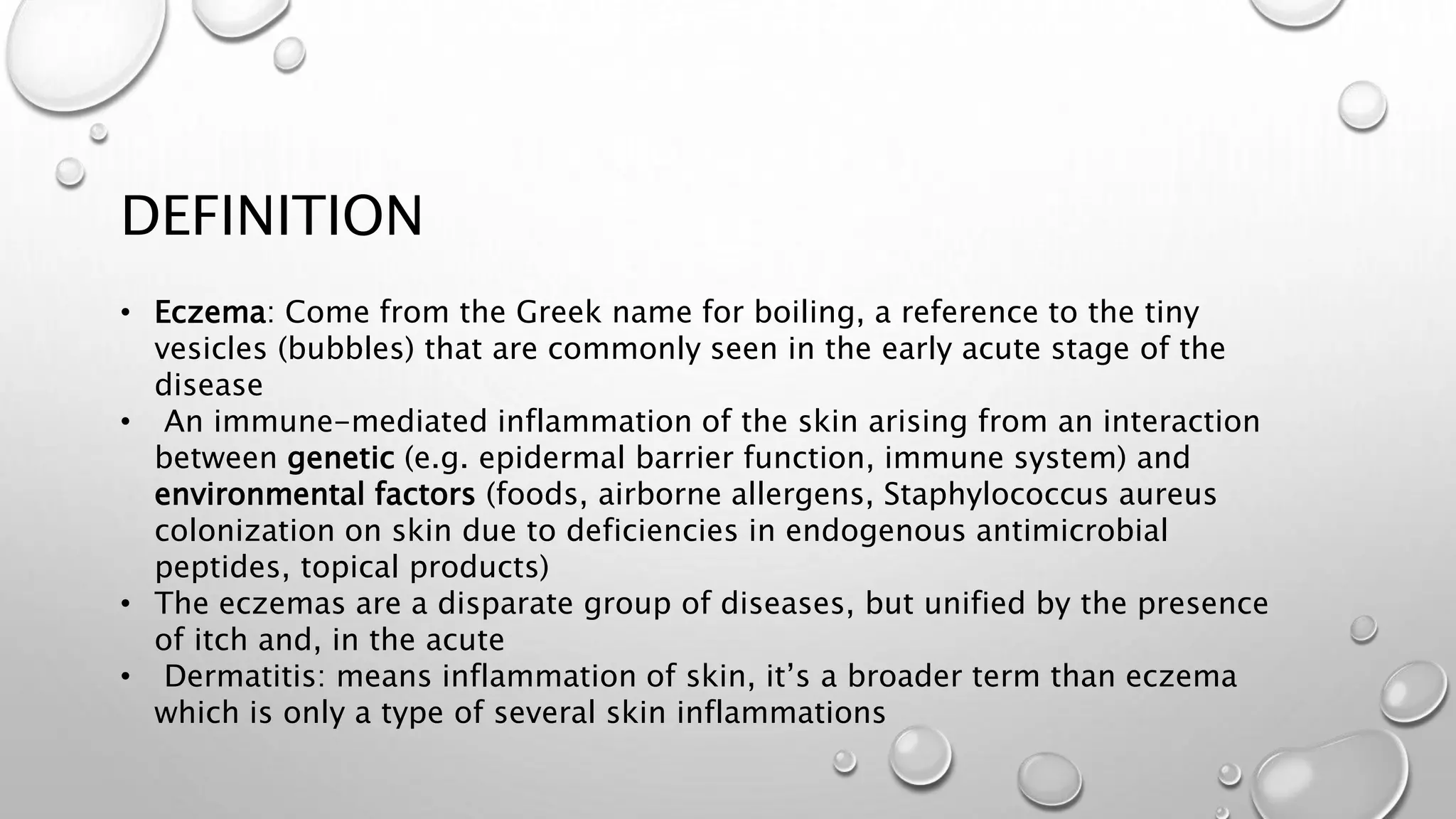 ECZEMA - dermatology case presentation | PPTX