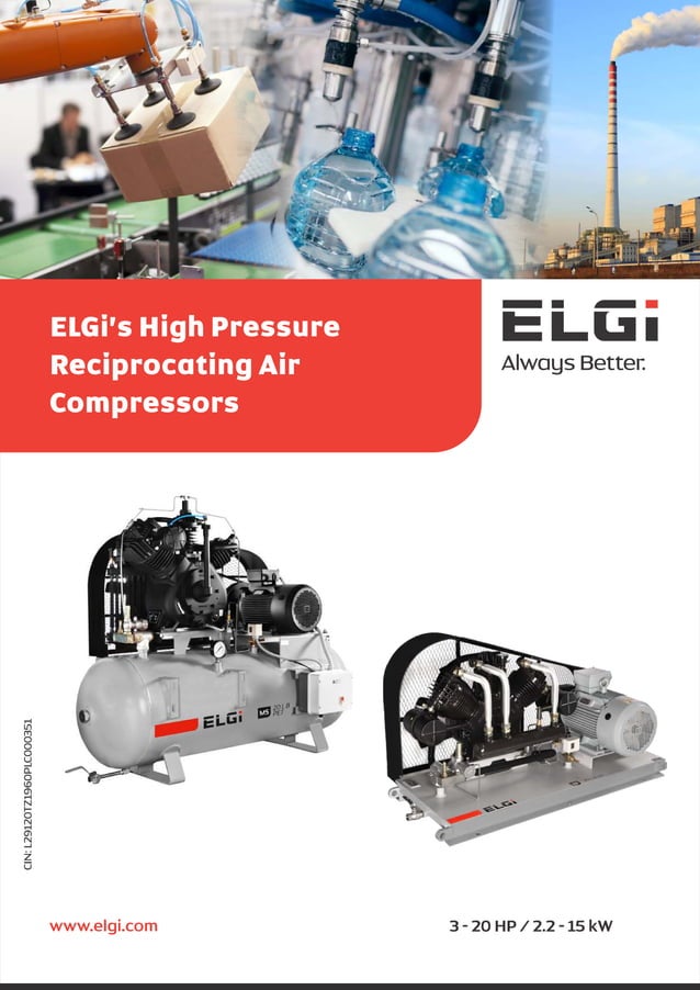 ELGi’s High Pressure Reciprocating Air Compressors | PDF