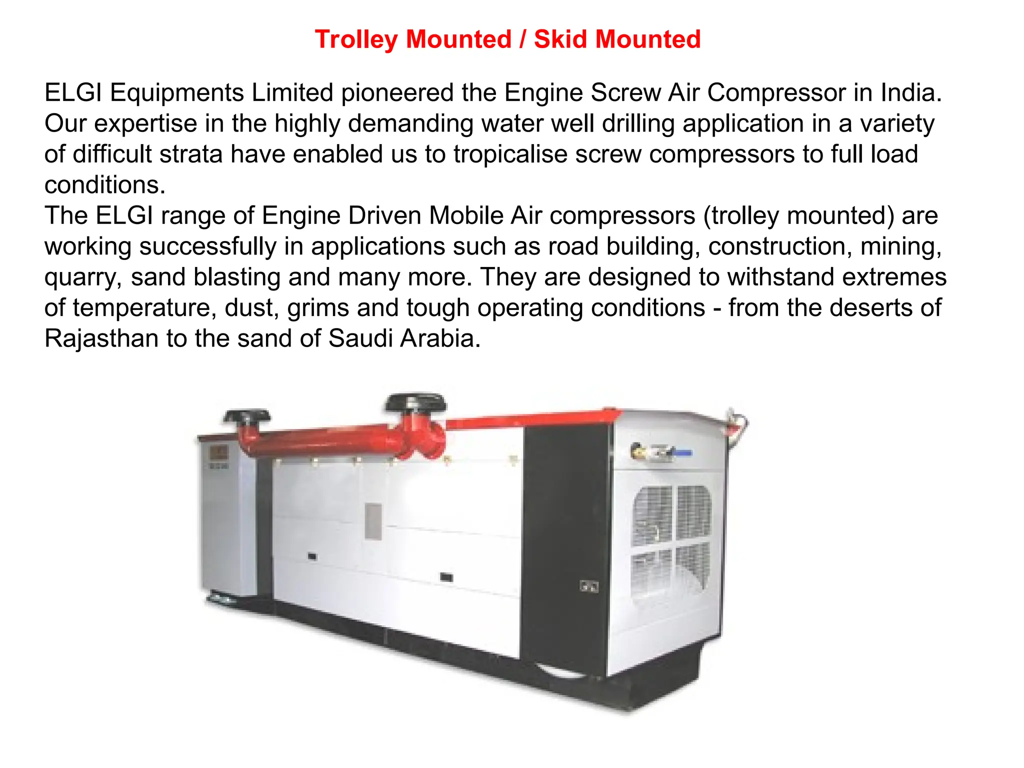 Air Compressor application for Railway application | PPT