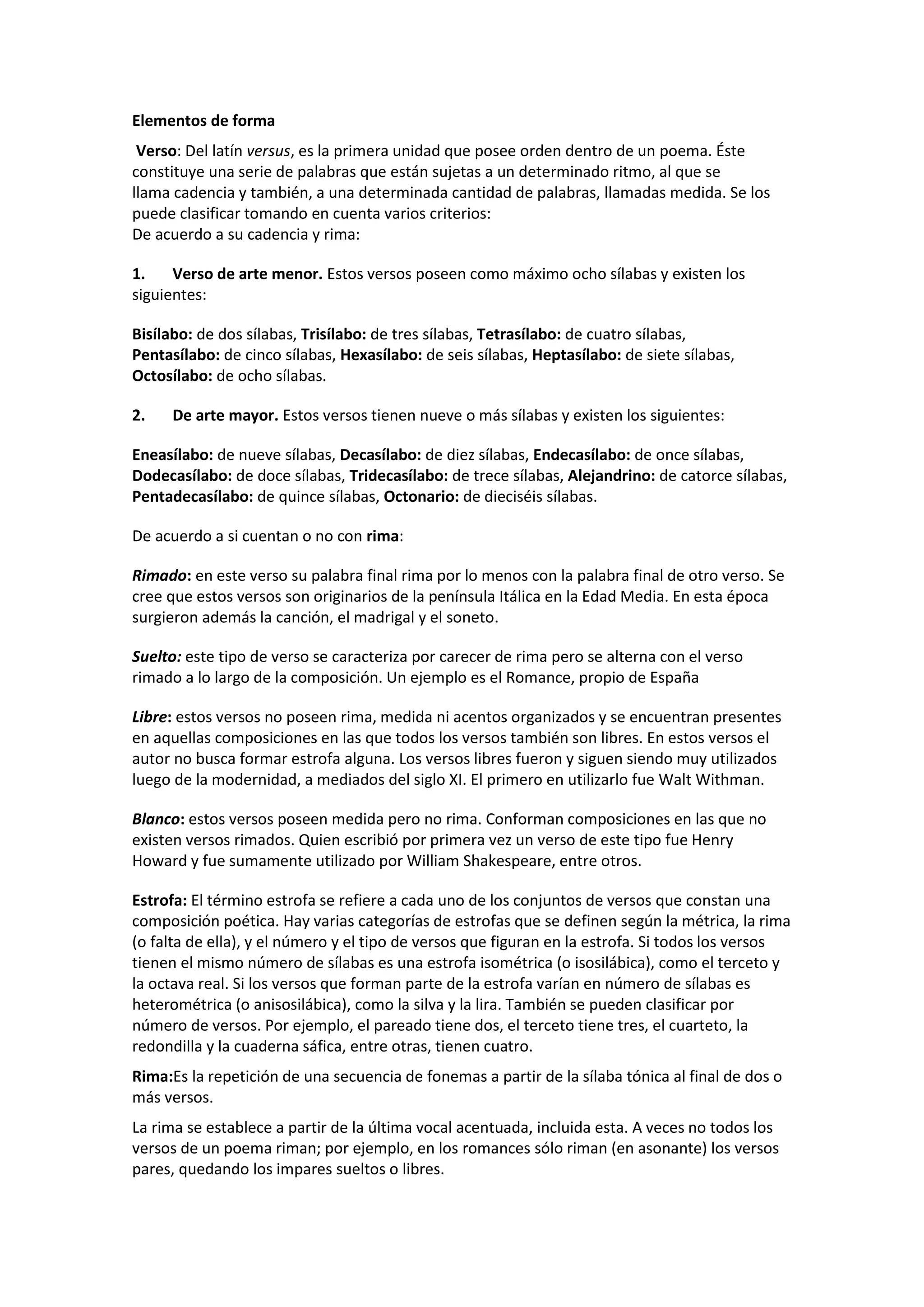 El género lírico | DOCX