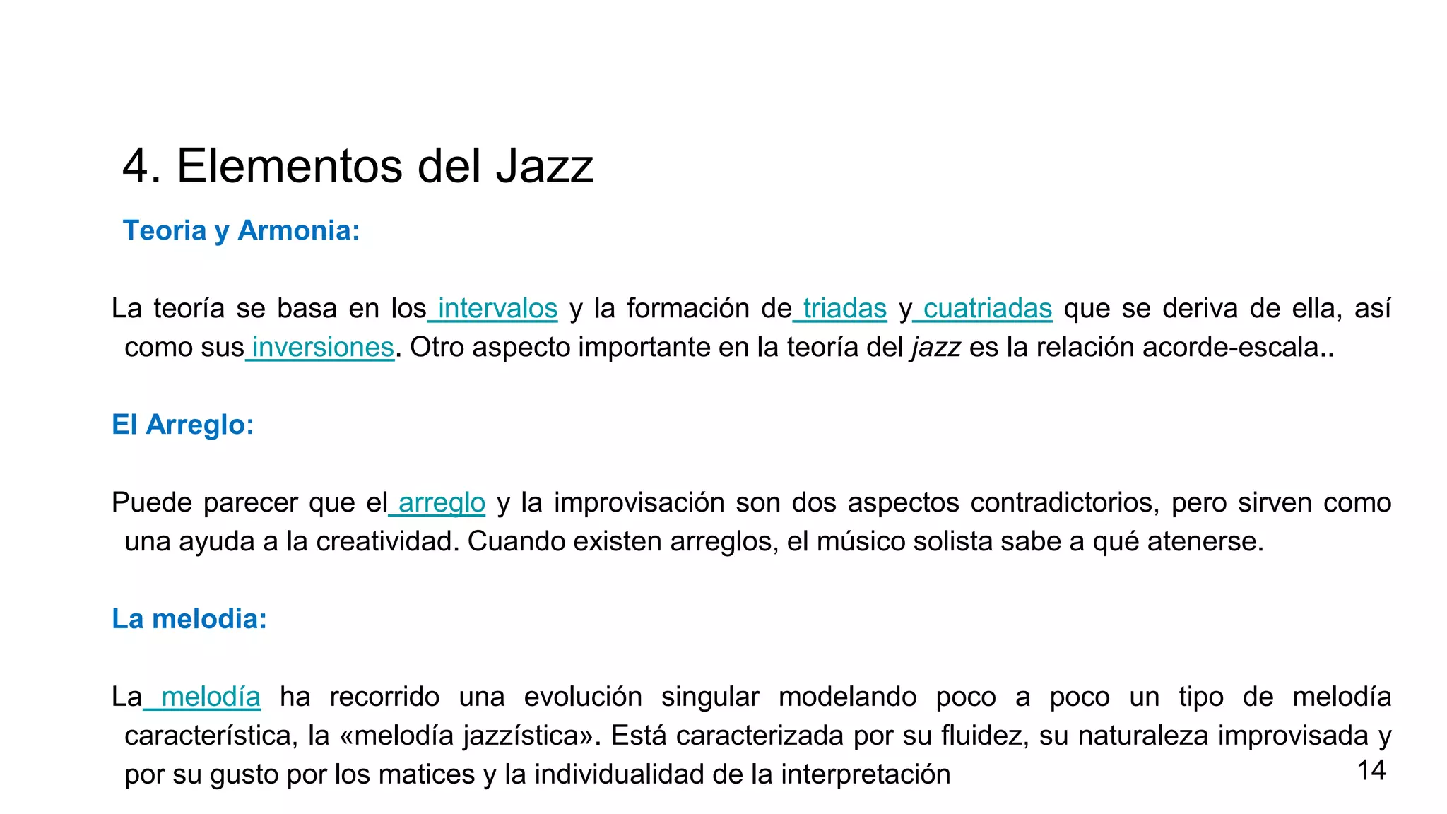 El género musical jazz | PPT