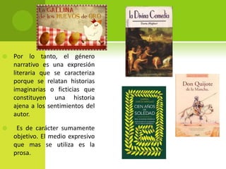 El género narrativo | PPTX