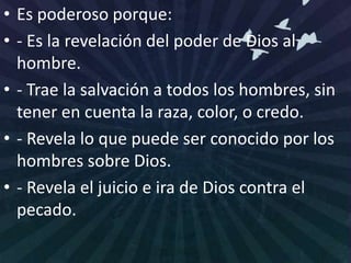 El gran poder del evangelio | PPTX