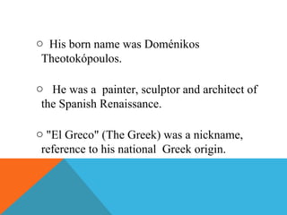 El greco | PPT