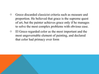 El greco | PPT