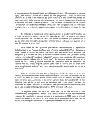 El grupo cine liberación y el manifiesto hacia un tercer cine | PDF