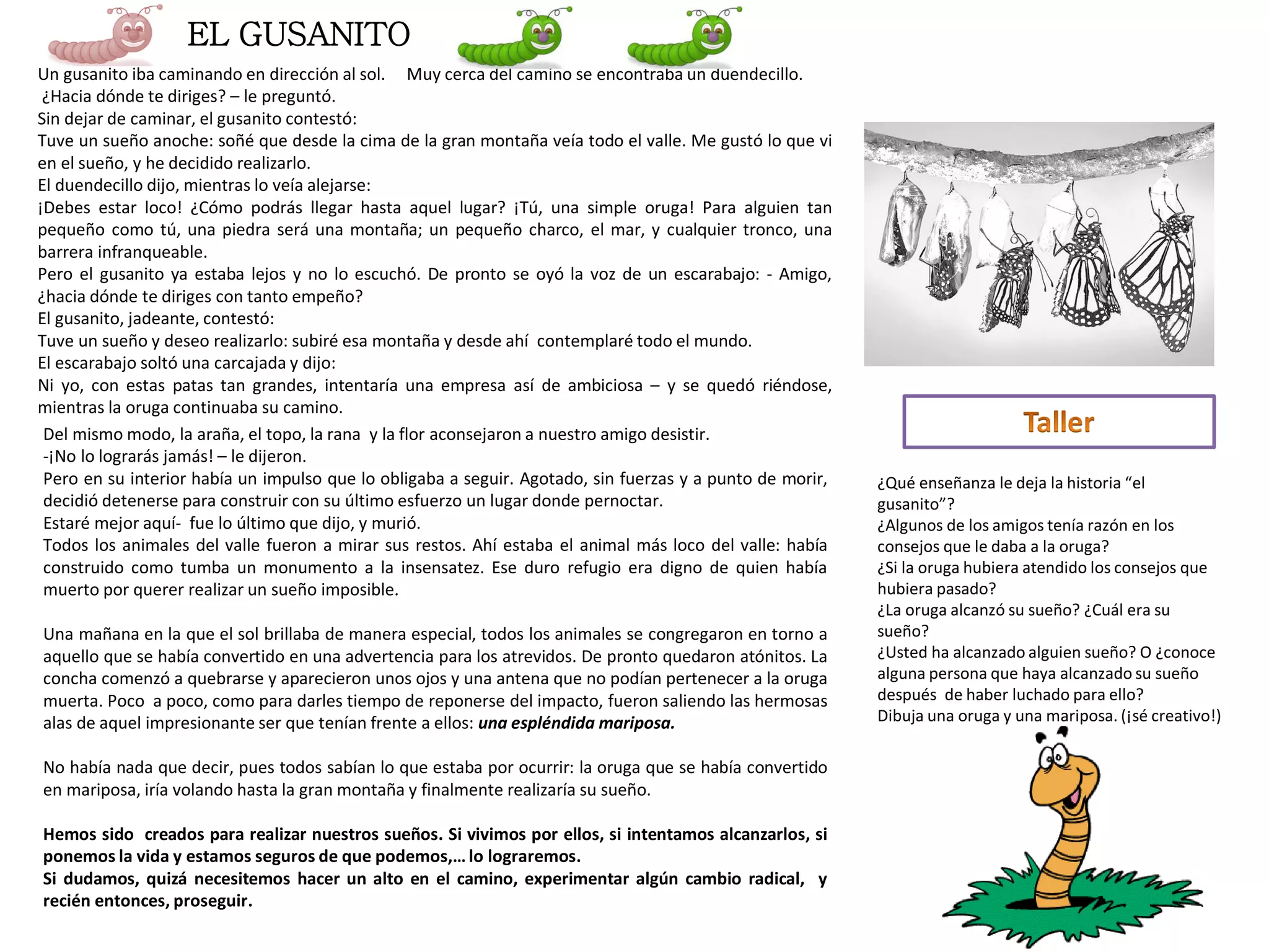 El gusanito | PDF | Zoos & Aquariums | Attractions