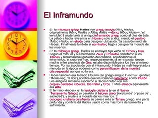El hades de cultura clasica cristina marcos y jennifer lamur 3ºa | PPT