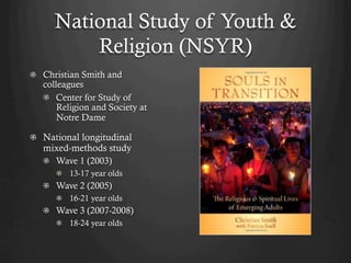 A Review of Research/Think Tanks Related to Spirituality & Religion ...