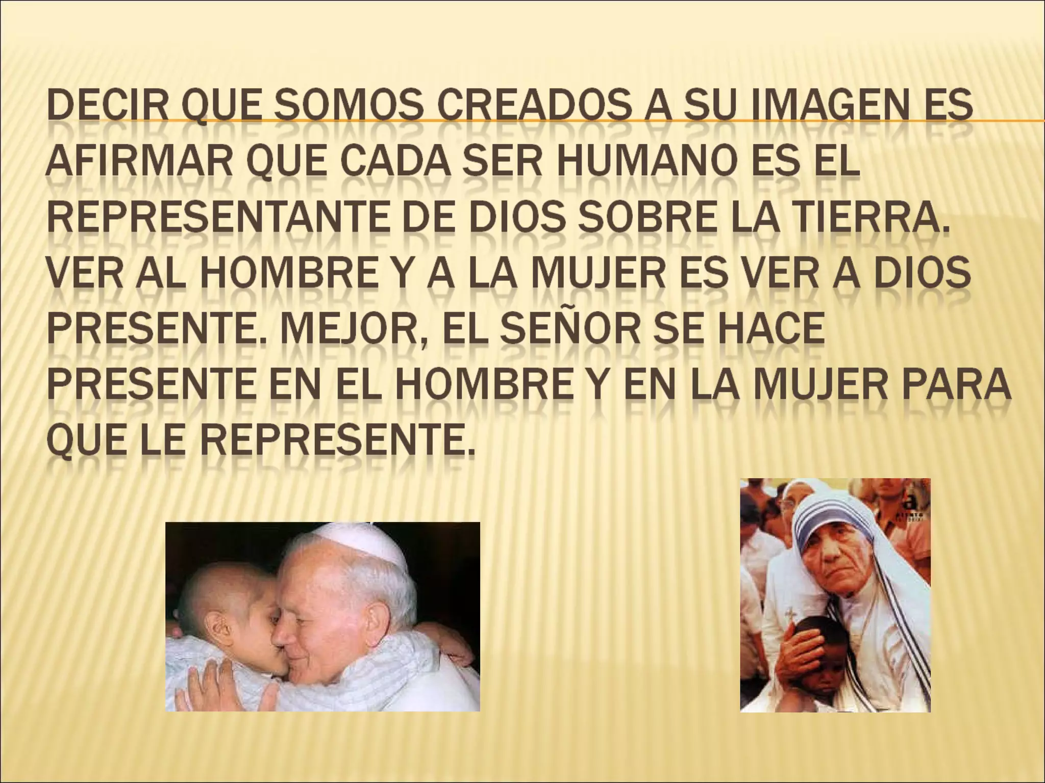 El hombre creado a semejanza de Dios | PPT