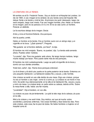 El hombre elefante | DOCX