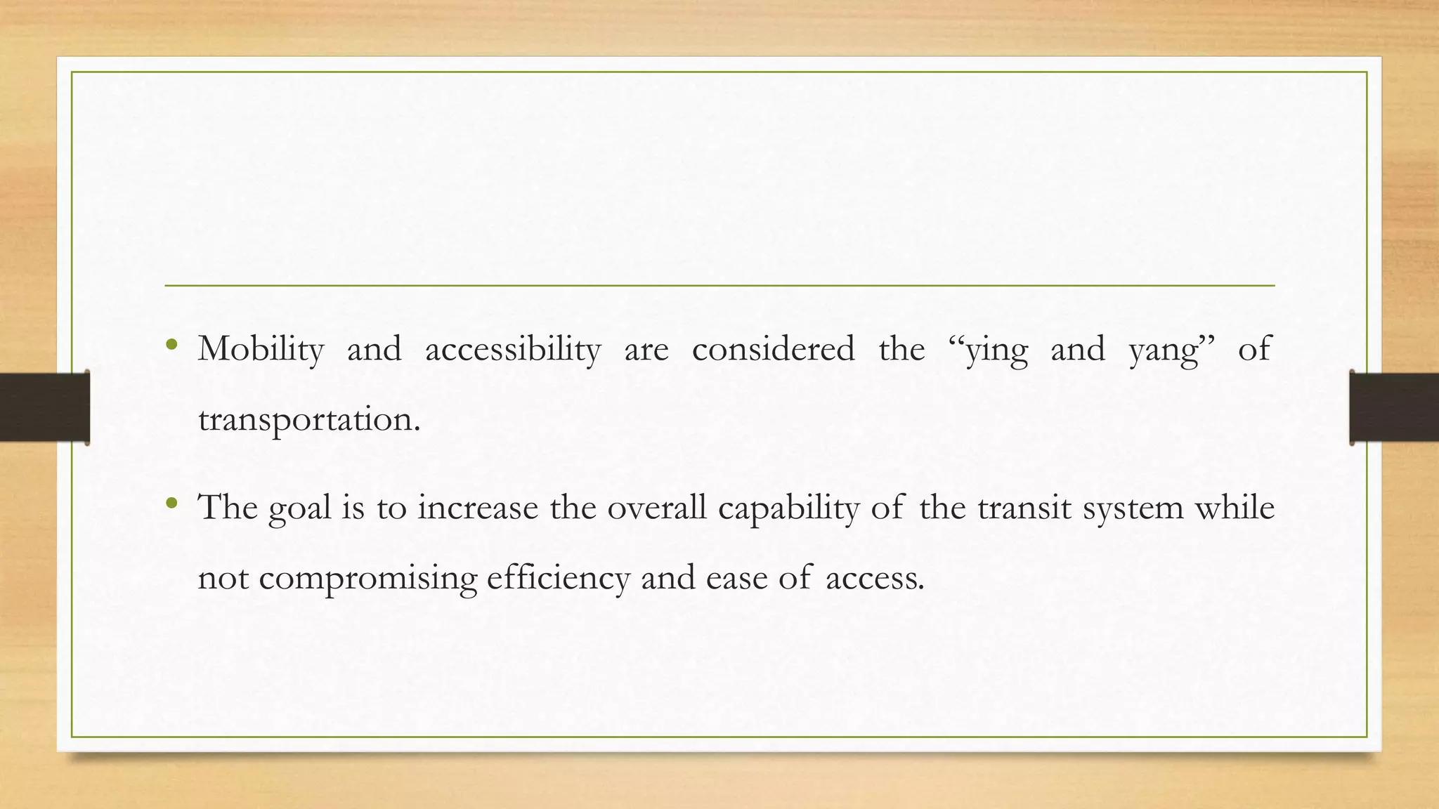 functions of transportation network-cocncept of accessibility an ...