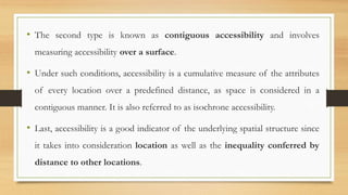 functions of transportation network-cocncept of accessibility an ...